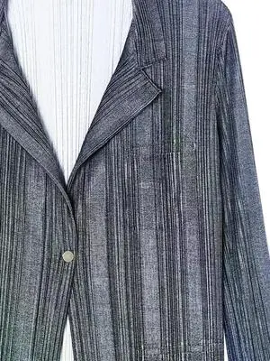 Giorgio Armani Plissé-effect Single-breasted Jacket