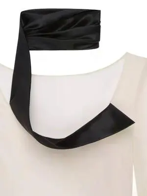 Givenchy Asymmetric Collar Silk Blouse