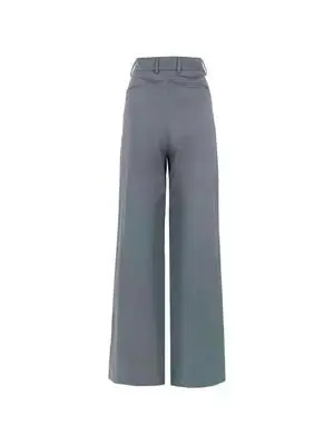 PT TORINO Pleated Wide-leg Cotton Trousers