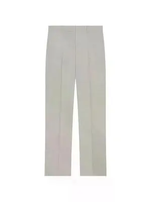 Givenchy Pressed-crease Wool Trousers - Grey