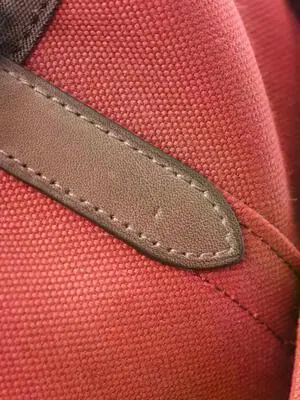 Hermès Toile Sac De Pansage Grooming Tote Bag - Red