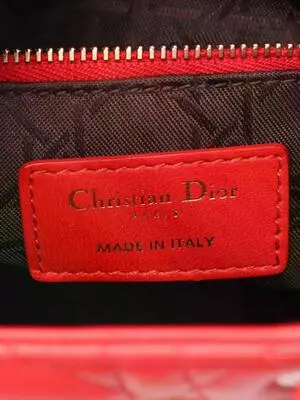 Dior Small Calfskin Lady Satchel - Red
