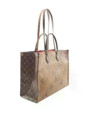 LOUIS VUITTON Giant Monogram Reverse Onthego Gm Satchel