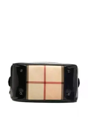 Burberry Small Supernova Check Coated Canvas Bowling Bag