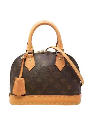 LOUIS VUITTON Monogram Alma Bb Satchel - Brown