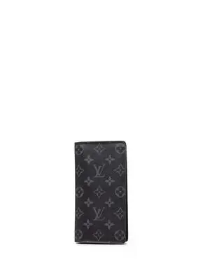 LOUIS VUITTON 2020 Monogram Eclipse Brazza Wallet Long Wallets