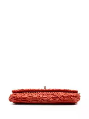 Miu Miu Matelassé Nappa Crystal Chain Satchel