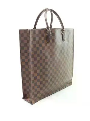 LOUIS VUITTON Damier Ebene Sac Plat Tote Bag