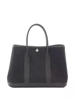 Hermès Toile And Negonda Garden Party 30 Tote Bag - Black