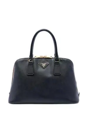 Prada Saffiano Lux Promenade Satchel - Black