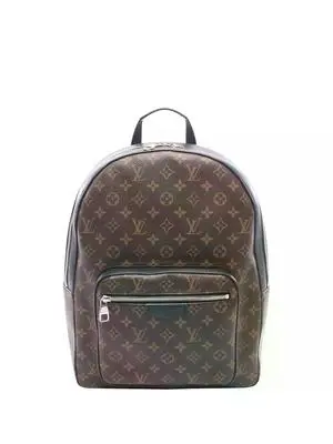 LOUIS VUITTON Monogram Macassar Josh Backpack - Brown