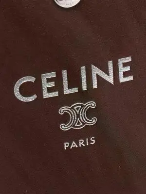 Celine Leather Sharp Pouch Crossbody Bag