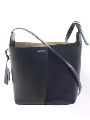 Loewe Medium Calfskin Bilbao Bucket Bag - Black