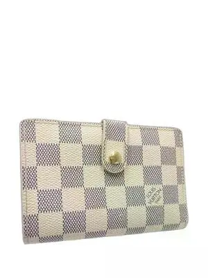 LOUIS VUITTON 2007 Damier Azur Portefeuille Viennois Small Wallets
