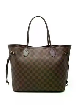 LOUIS VUITTON Damier Ebene Neverfull Mm Tote Bag