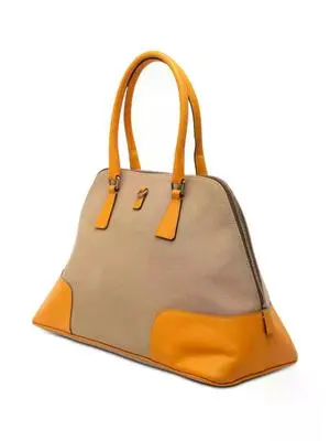 Prada Canapa Dome Handbag - Yellow