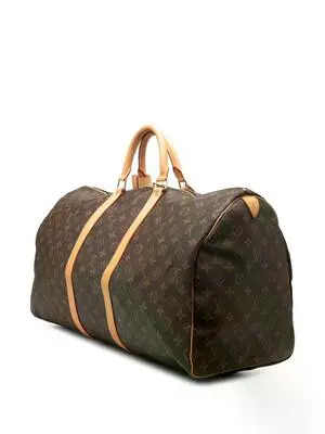 LOUIS VUITTON Monogram Keepall 55 Travel Bag
