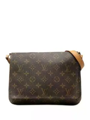 LOUIS VUITTON Monogram Musette Tango Shoulder Bag - Brown