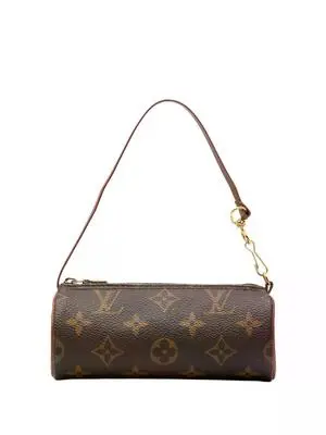 LOUIS VUITTON Monogram Papillon Pochette Handbag - Brown