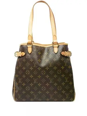LOUIS VUITTON Monogram Batignolles Vertical Tote Bag - Brown
