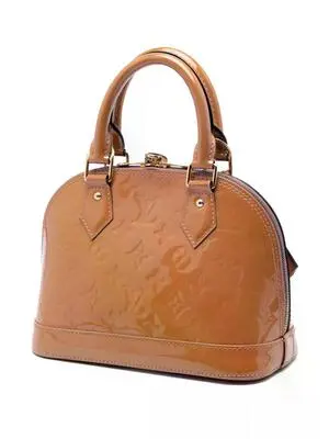 LOUIS VUITTON Monogram Vernis Alma Bb Satchel