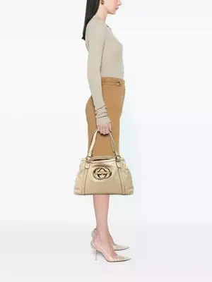 Gucci Calfskin Dialux Britt Tote Bag