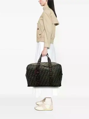 Fendi Zucca Canvas Roma 1925 Travel Bag - Brown