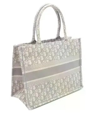 Dior Medium Book Tote Bag - Grey