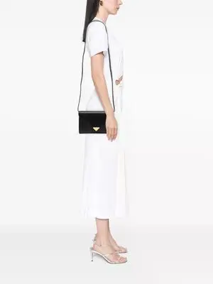 Saint Laurent Leather Envelope Flap Crossbody Bag