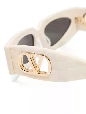 Valentino Garavani Vlogo Rectangle-frame Sunglasses