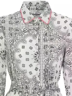 MC2 SAINT BARTH Jensen Paisley Print Tiered Maxi Dress