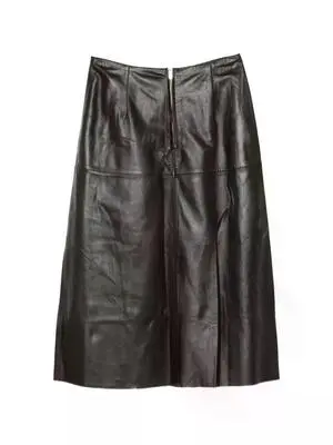 YVES SALOMON Lambskin Wrap Skirt
