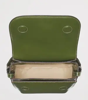 ASPINAL OF LONDON Leather Ella Cross-body Bag - Green