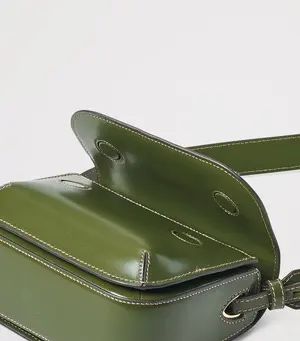 ASPINAL OF LONDON Leather Ella Cross-body Bag - Green