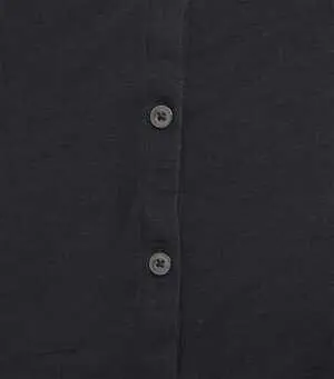 SKIMS Sheer Modal Cardigan With Long Sleeves - Black