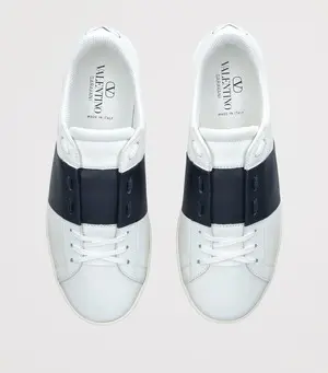 Valentino Garavani Leather Open Royco Sneakers With Vlogo Signature