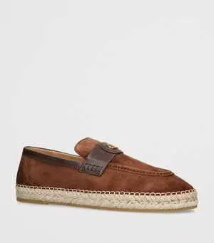 Valentino Garavani Suede Palm Avenue Espadrilles - Brown