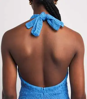 Maje Guipure Lace Midi Dress