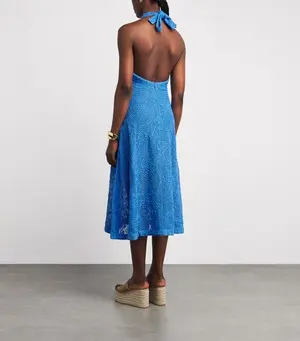 Maje Guipure Lace Midi Dress