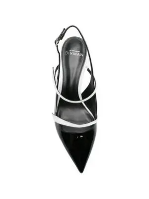 ALEXANDRE BIRMAN Patent Leather Slingback Pumps
