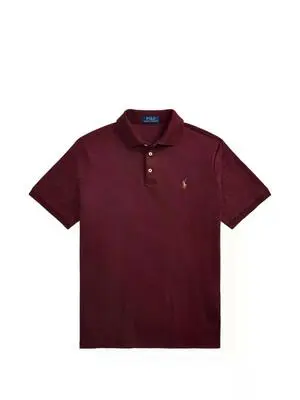 Polo Ralph Lauren Three-button Embroidered Polo Shirt - Red