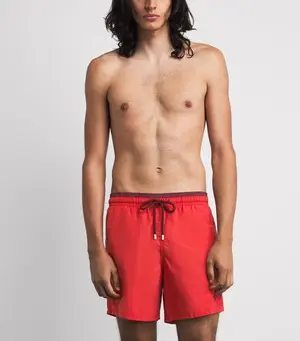 Vilebrequin Embroidered Turtle Swim Shorts - Red
