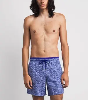 Vilebrequin Moku Graphic Shells Swim Shorts - Blue