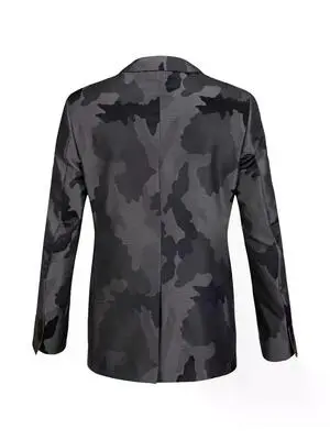 BILLIONAIRE Camouflage-pattern Blazer - Grey