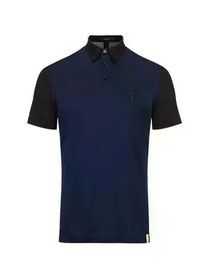 BILLIONAIRE Double B Logo-embroidered Polo Shirt - Blue