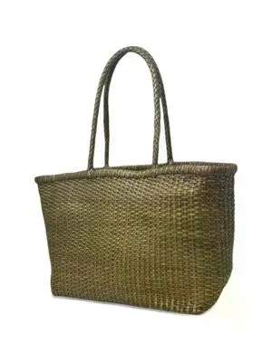 Donna Karan New York Woven Leather Tote Bag