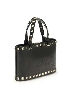 Valentino Garavani Rockstud Shopping Mini Handbag - Black