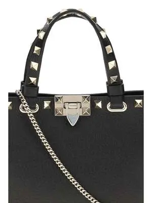 Valentino Garavani Rockstud Shopping Mini Handbag - Black