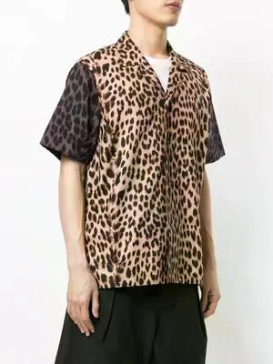 PORTS V Leopard Print Boxy Shirt
