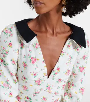 SHUSHU/TONG Floral Midi Dress